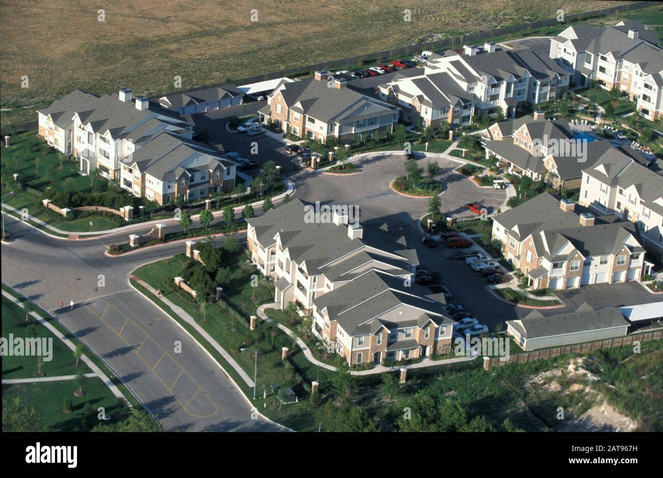 Texas: New apartments encroach on farmland and show urban sprawl near ...