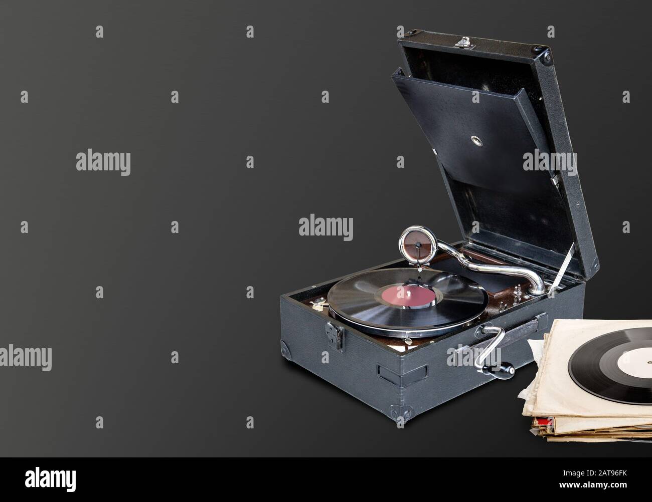 Vintage brown vinyl record hi-res stock photography and images - Alamy