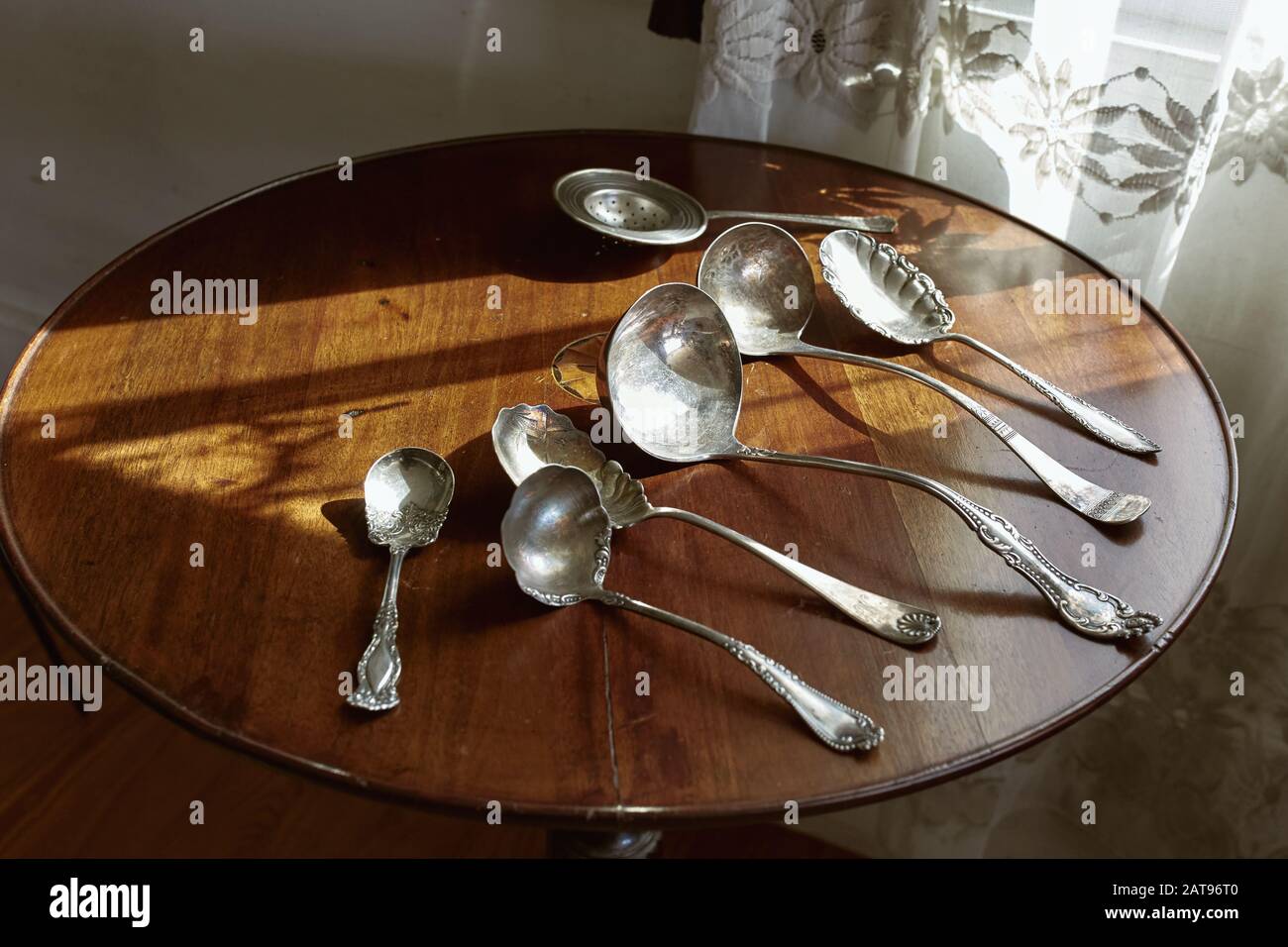 Old silverware cutlery for sale hi-res stock photography and images - Alamy