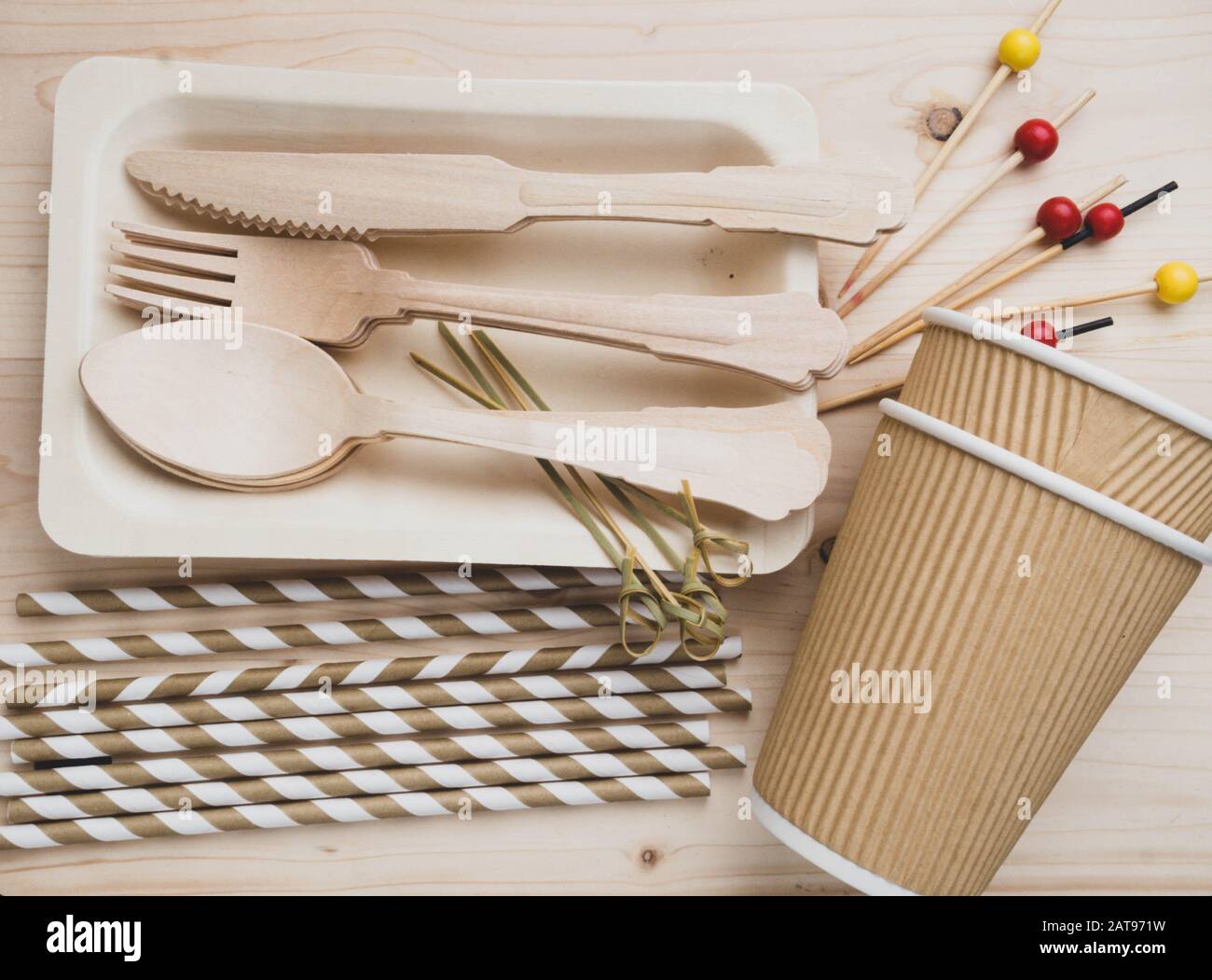 Recyclable, biodegradable, eco friendly wooden cutlery - an alternative ...