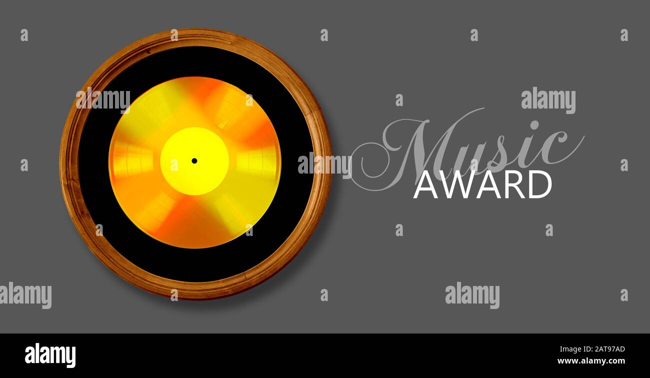 Gold record frame hi-res stock photography and images - Alamy