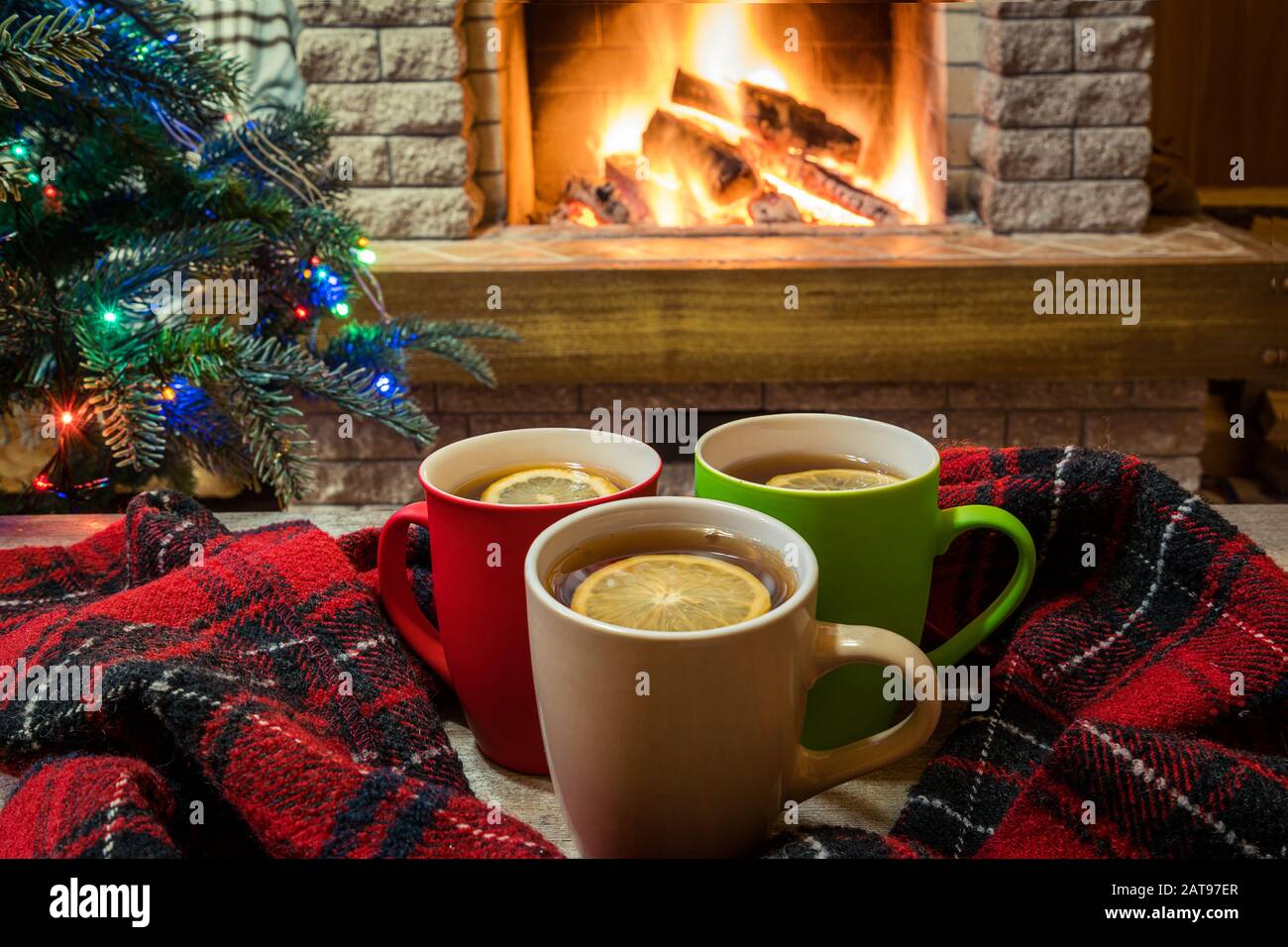 Cozy Fireplace Scene