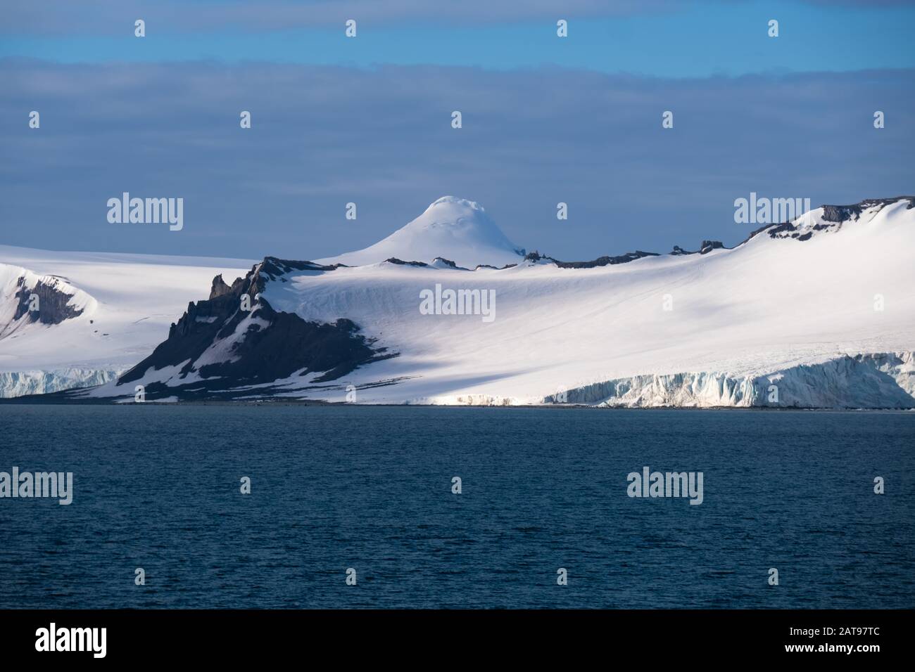 Stunning coastal landscapes along the Tabarin peninsula in the ...