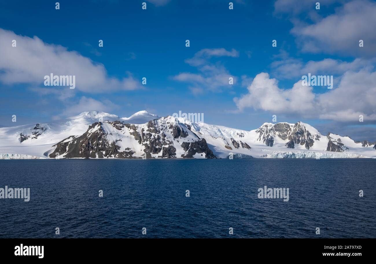 Stunning coastal landscapes along the Tabarin peninsula in the ...
