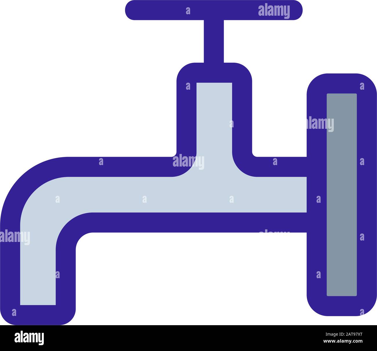 Water mixer icon vector. Isolated contour symbol illustration Stock ...