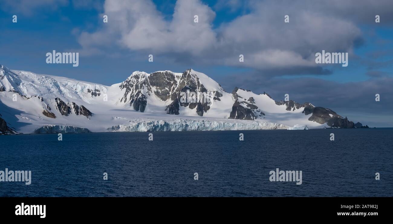 Stunning coastal landscapes along the Tabarin peninsula in the ...