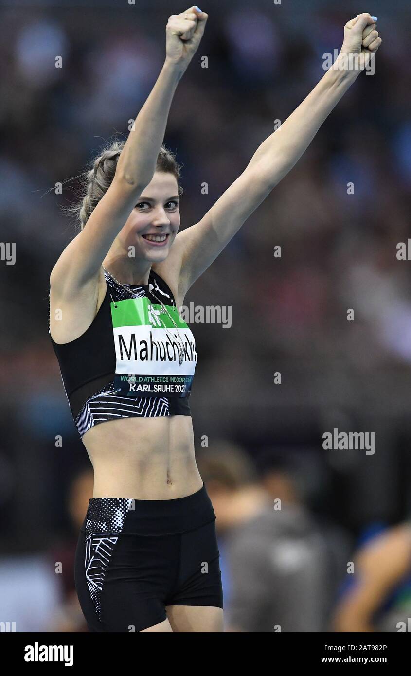 Karlsruhe, Germany. 31st Jan, 2020. Yaroslava Mahuchikh (Ukraine/high ...