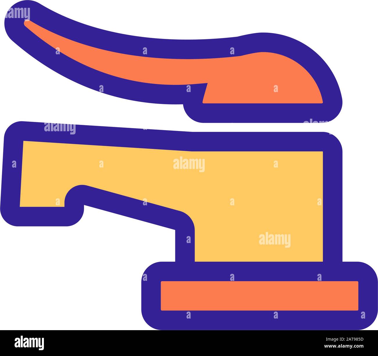 Water mixer icon vector. Isolated contour symbol illustration Stock ...