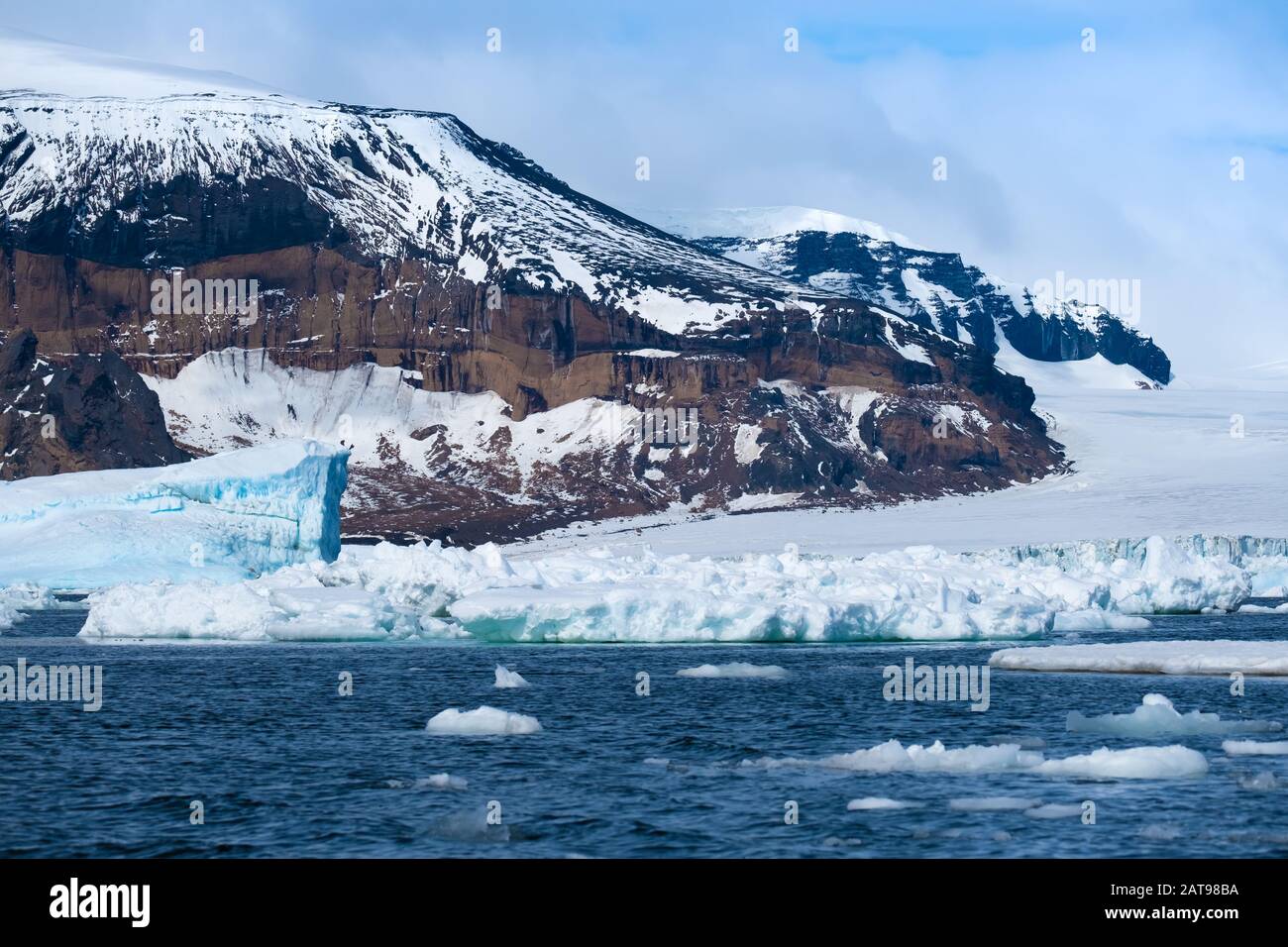 Stunning coastal landscapes along the Tabarin peninsula in the ...
