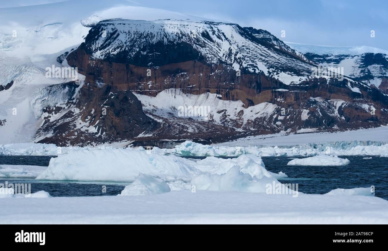 Stunning coastal landscapes along the Tabarin peninsula in the ...
