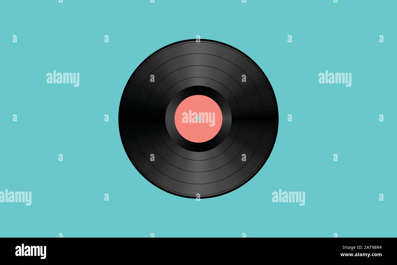 Black music record green label hi-res stock photography and images - Alamy
