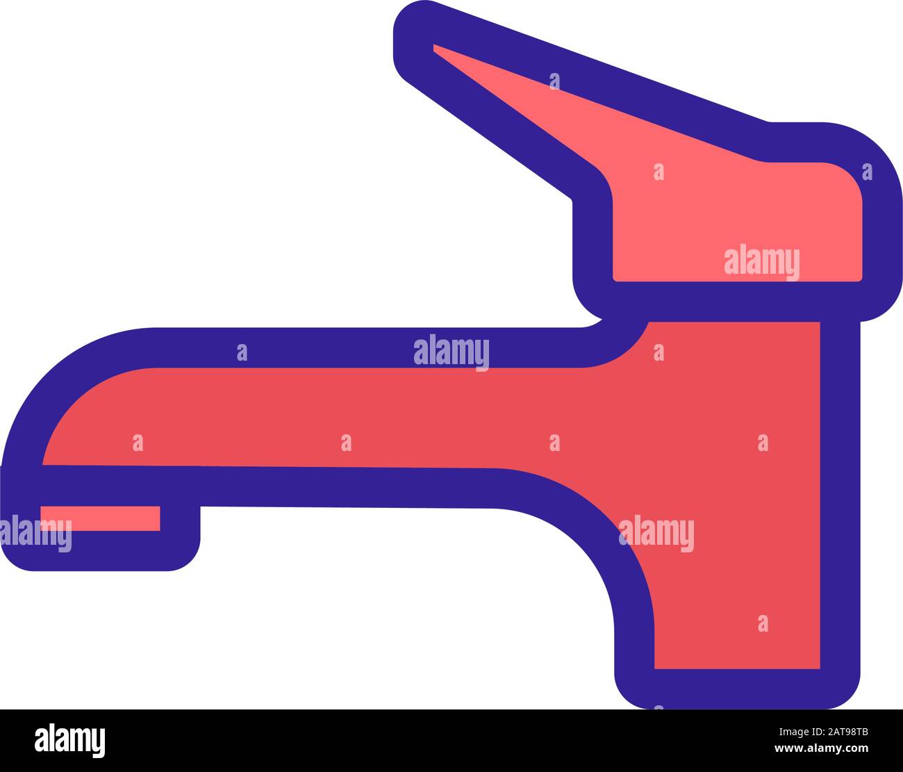 Water mixer icon vector. Isolated contour symbol illustration Stock ...