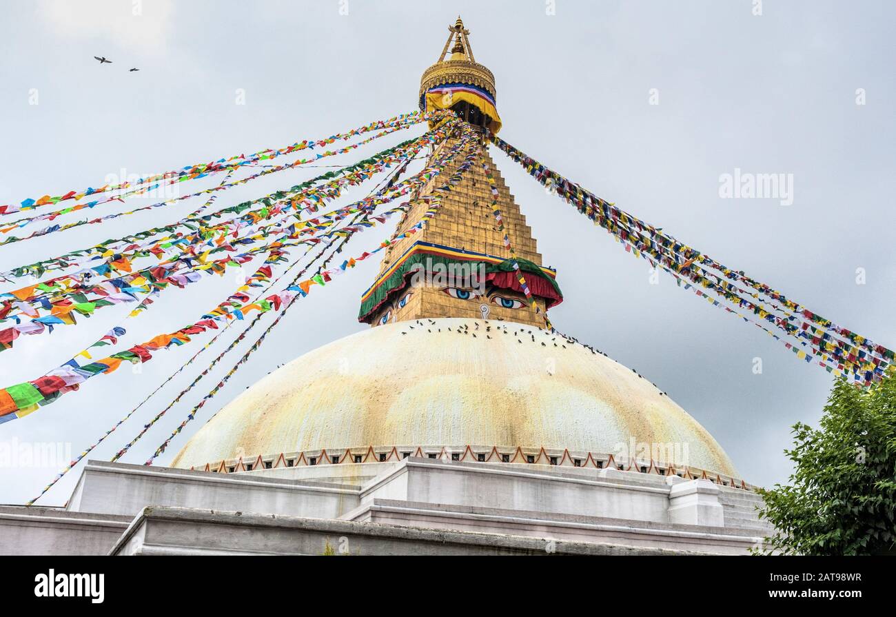 Boudhanath (also called Boudha, Bouddhanath or Baudhanath) is a ...