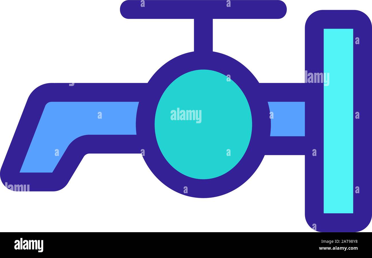 Water mixer icon vector. Isolated contour symbol illustration Stock ...