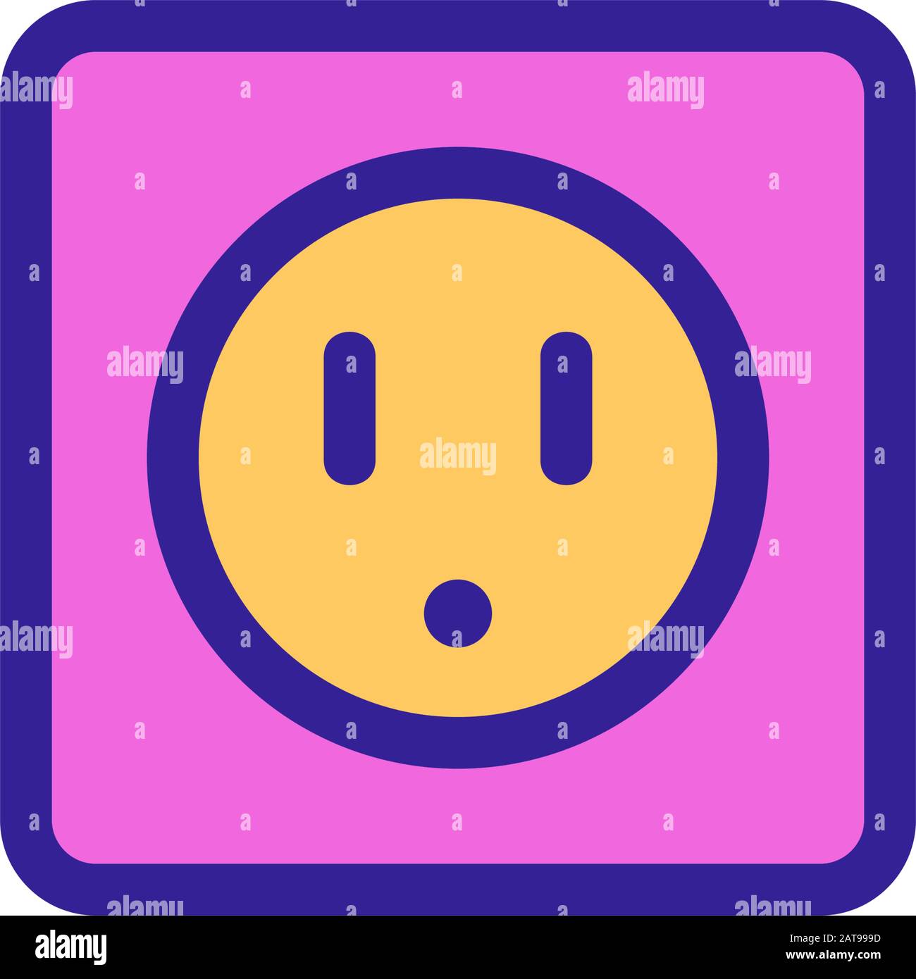 Outlet icon vector. Isolated contour symbol illustration Stock Vector ...