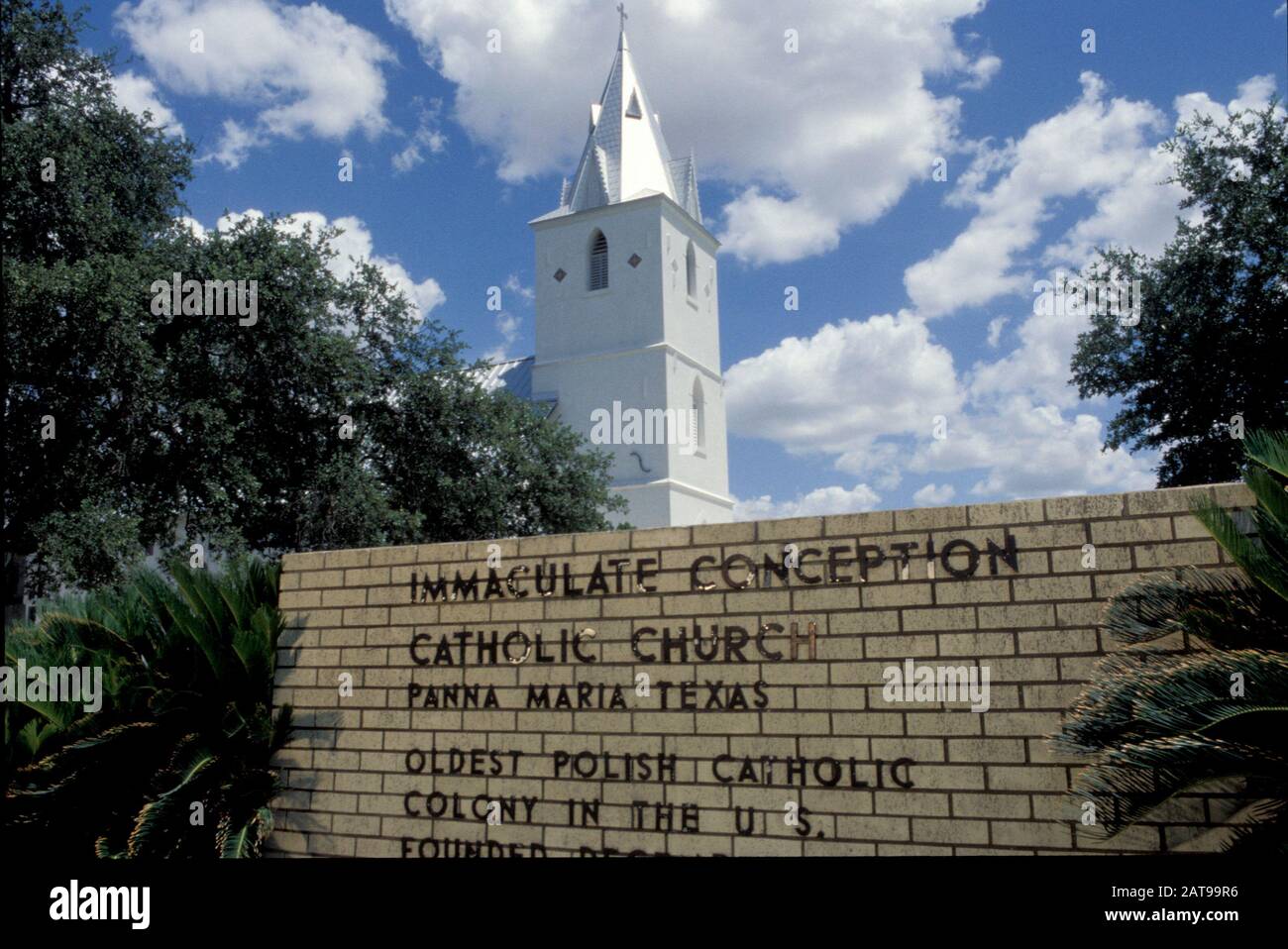 Panna Maria, Texas: Immaculate Conception Catholic Church in town ...