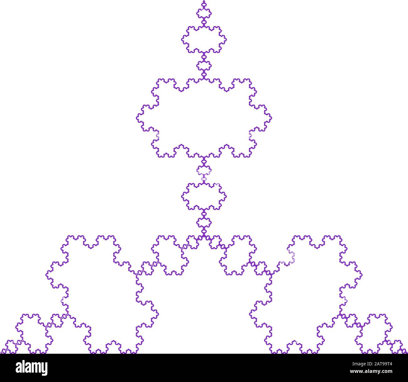 Vector Koch Triad Curve Design - Triangle Like L-system Mathematical ...