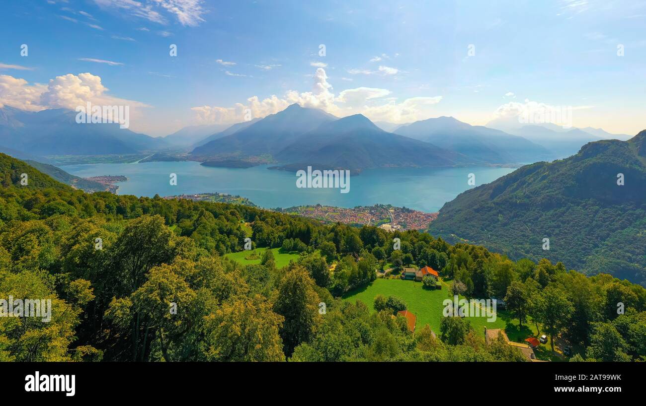 Aerial view of lake como hi-res stock photography and images - Alamy