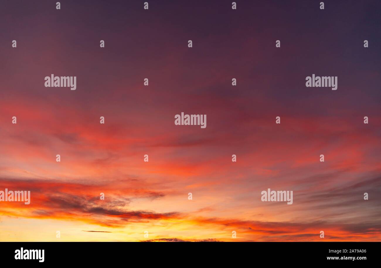 Dramatic sunset. Background sky at sunset and dawn Stock Photo - Alamy