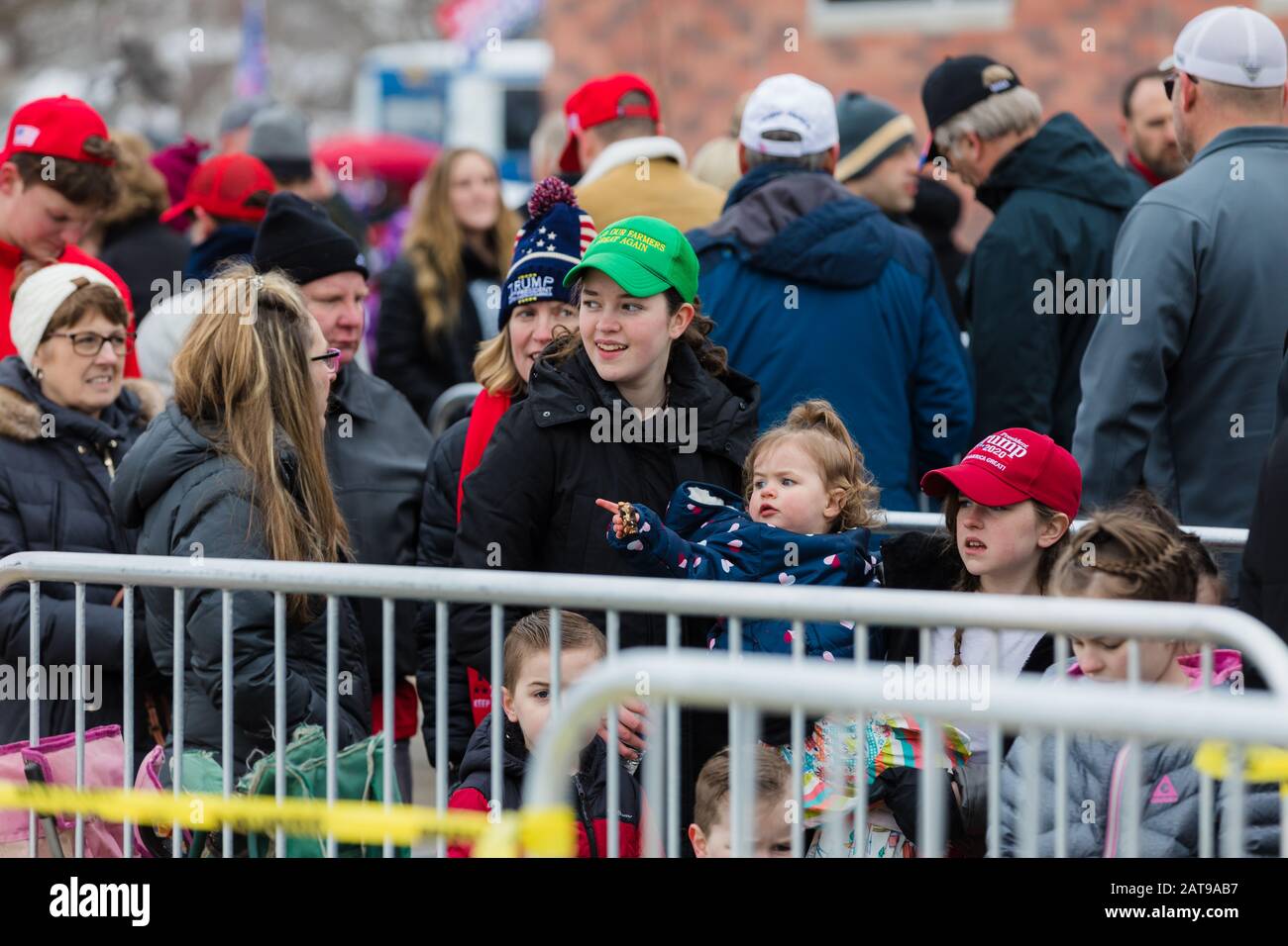 President Donald Trump MAGA Rally in Des Moines, Iowa, USA Stock Photo ...