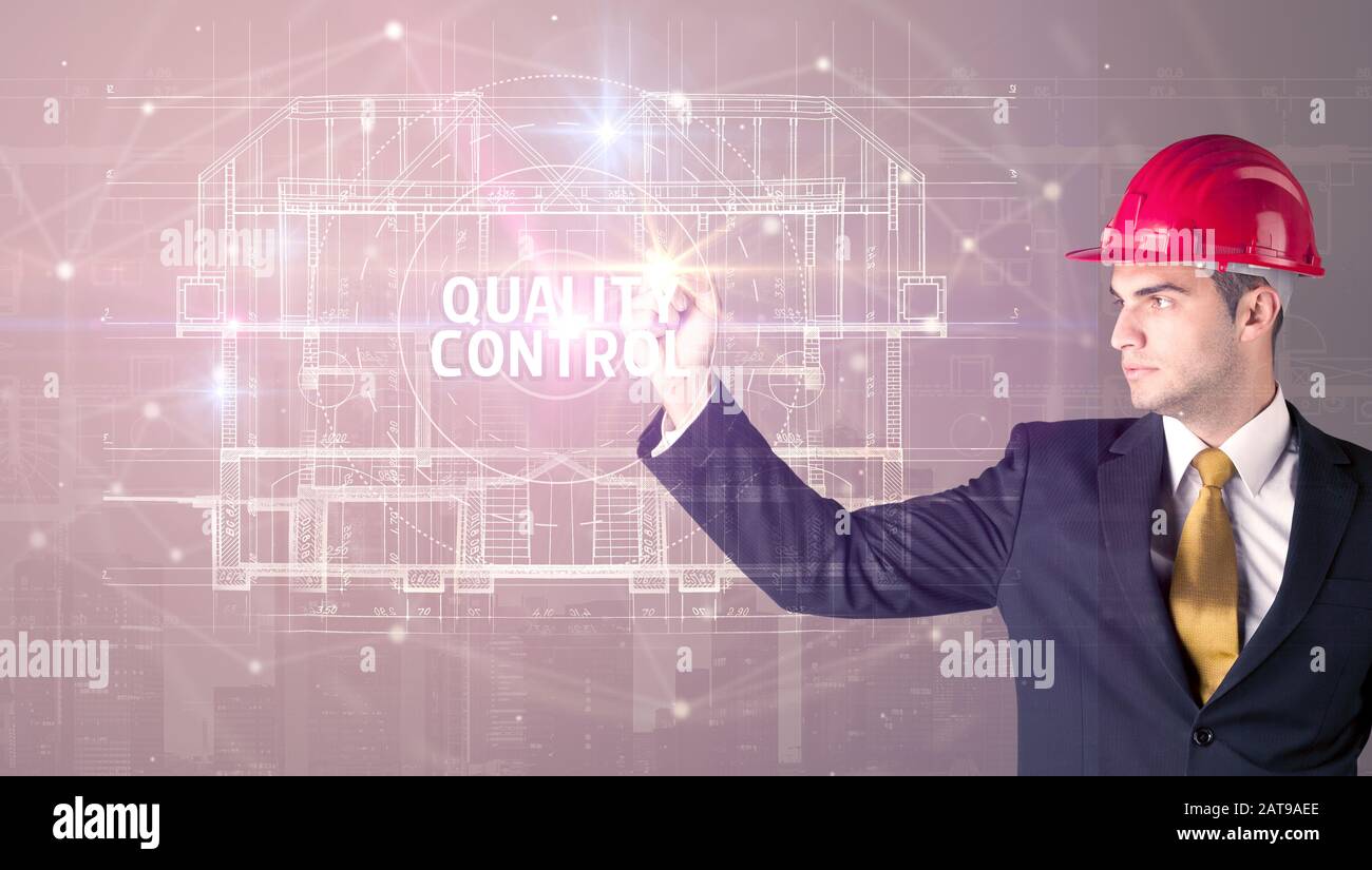 Quality control man graphic hi-res stock photography and images - Alamy