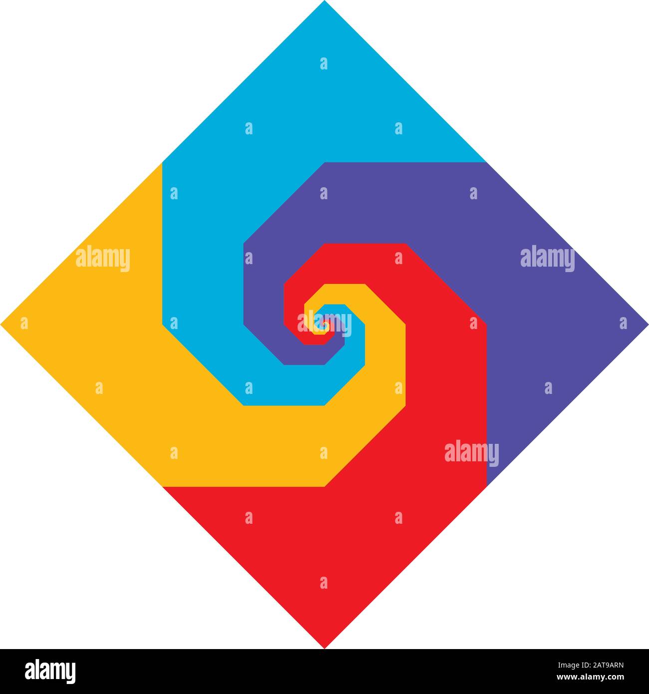 Vector Creative Minimalistic Trendy Logotype - Pursuit Curve Bright ...