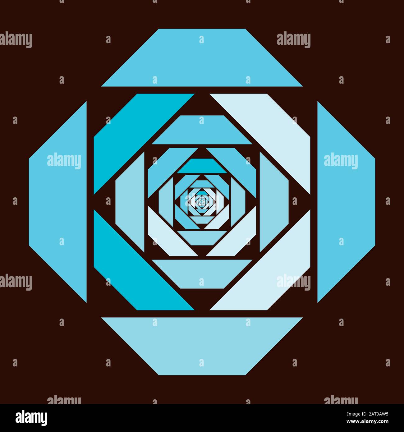 Vector Creative Minimalistic Unending Logotype - Square Blue Logo ...