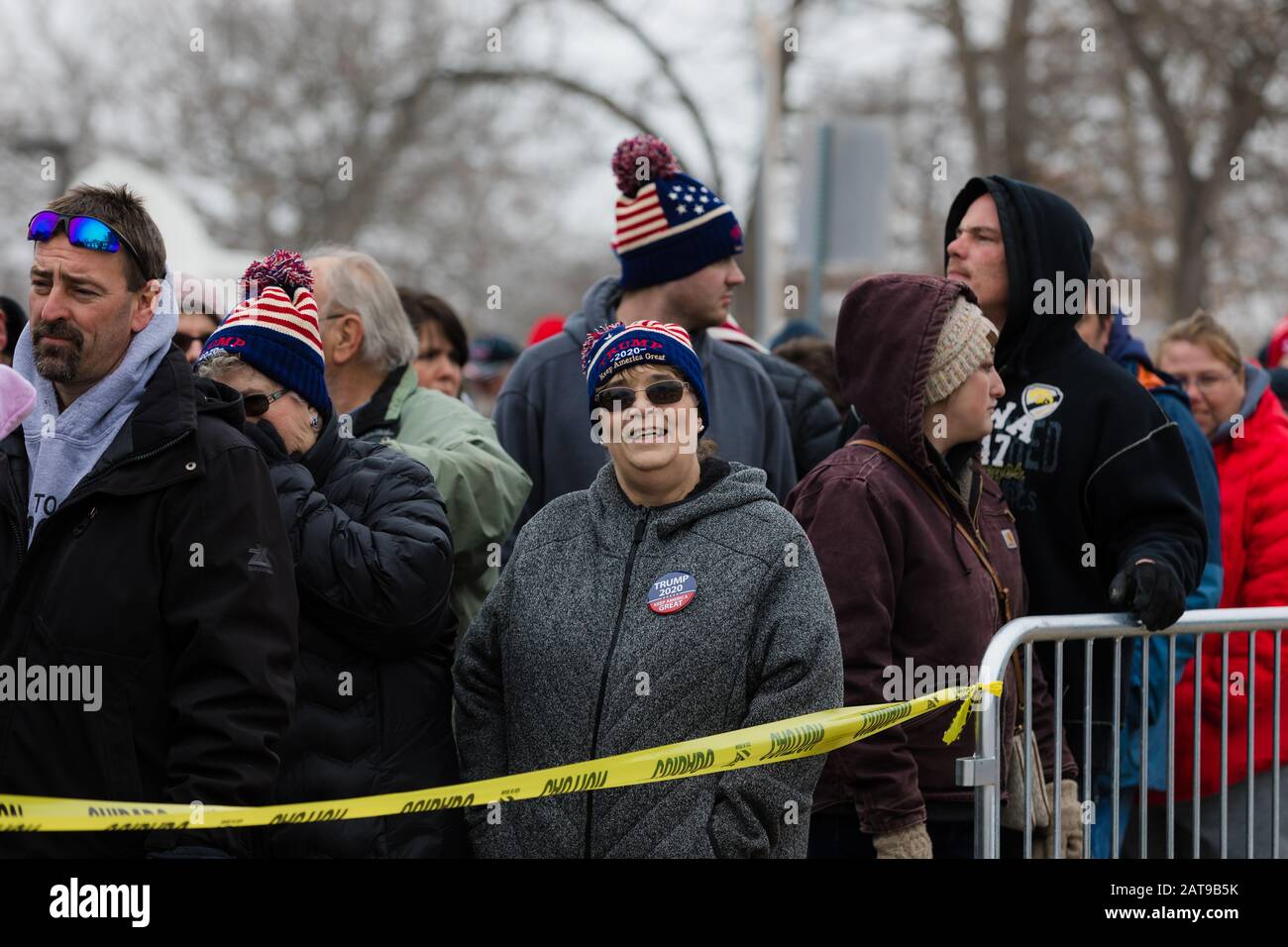 President Donald Trump MAGA Rally in Des Moines, Iowa, USA Stock Photo ...