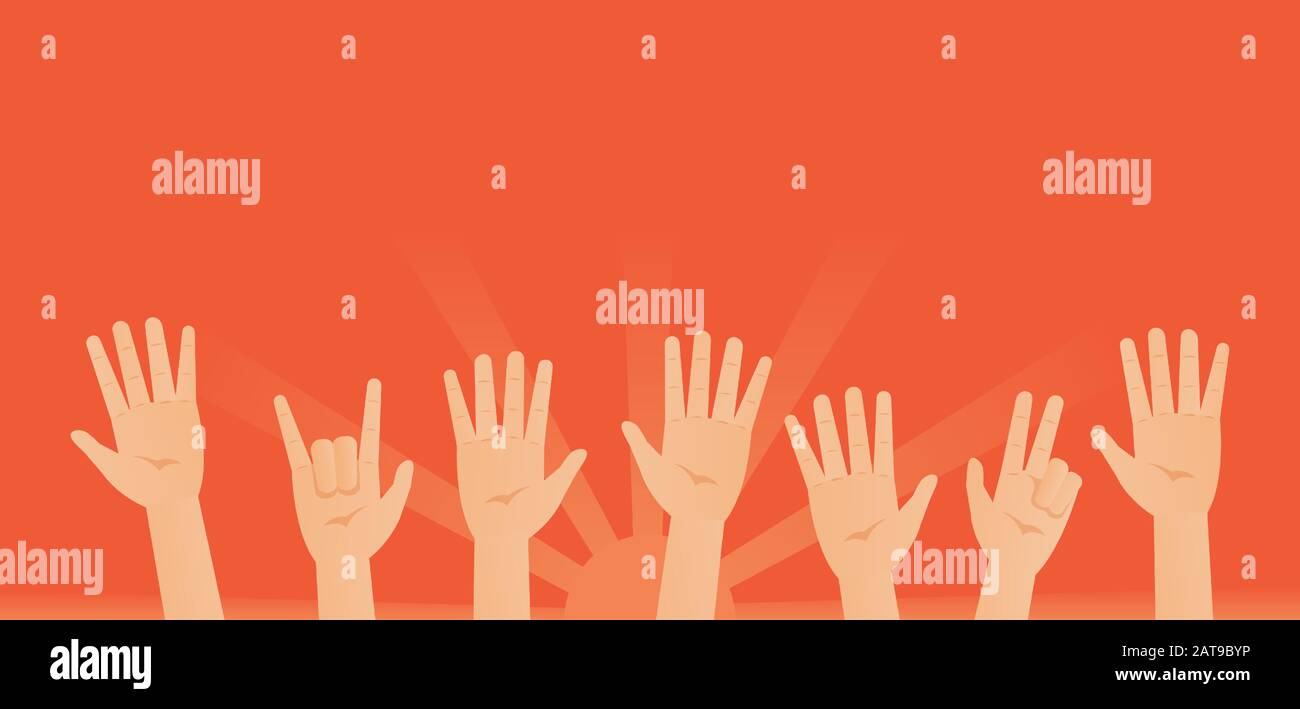 People waving greeting Stock Vector Images - Alamy