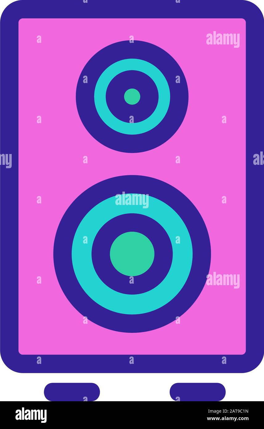 music columns icon vector. Isolated contour symbol illustration Stock ...