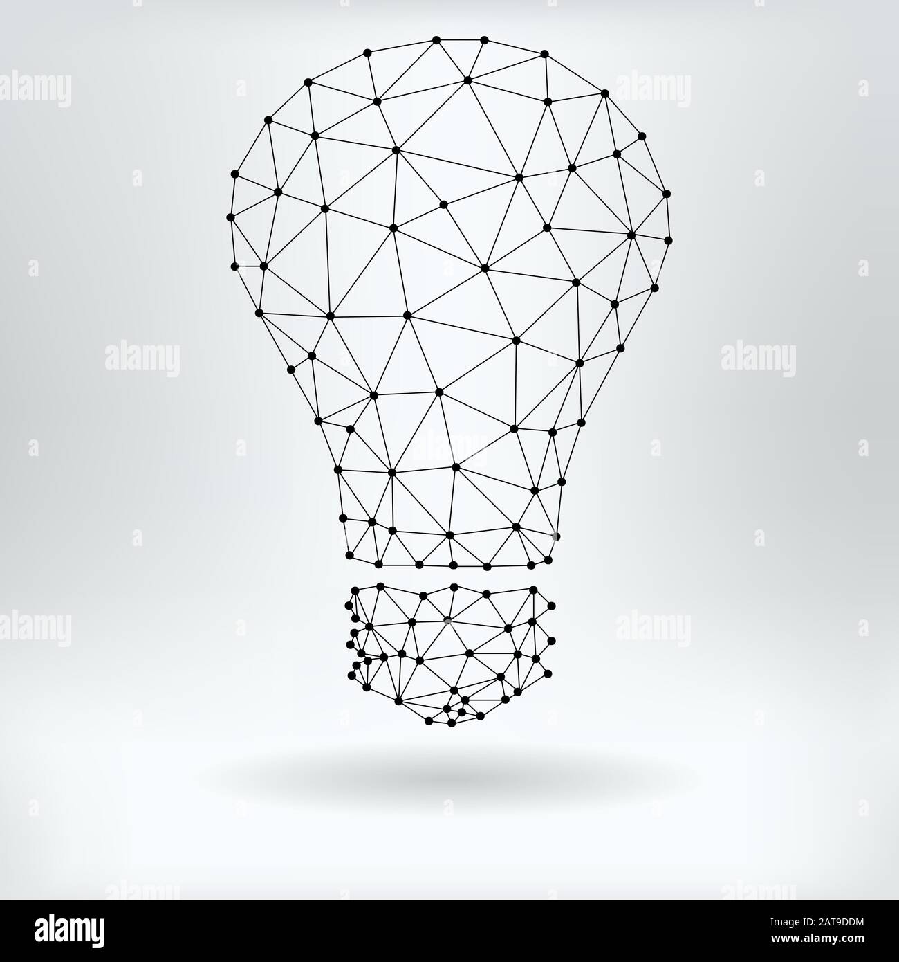 Vector Net Symbol of Lightbulb Stock Vector Image & Art - Alamy