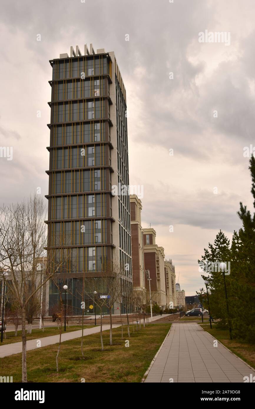 Modern buildings in Astana (Nur-Sultan), capital of Kazakhstan Stock ...