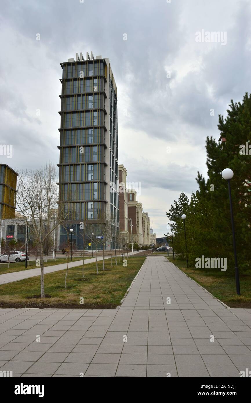 Modern buildings in Astana (Nur-Sultan), capital of Kazakhstan Stock ...