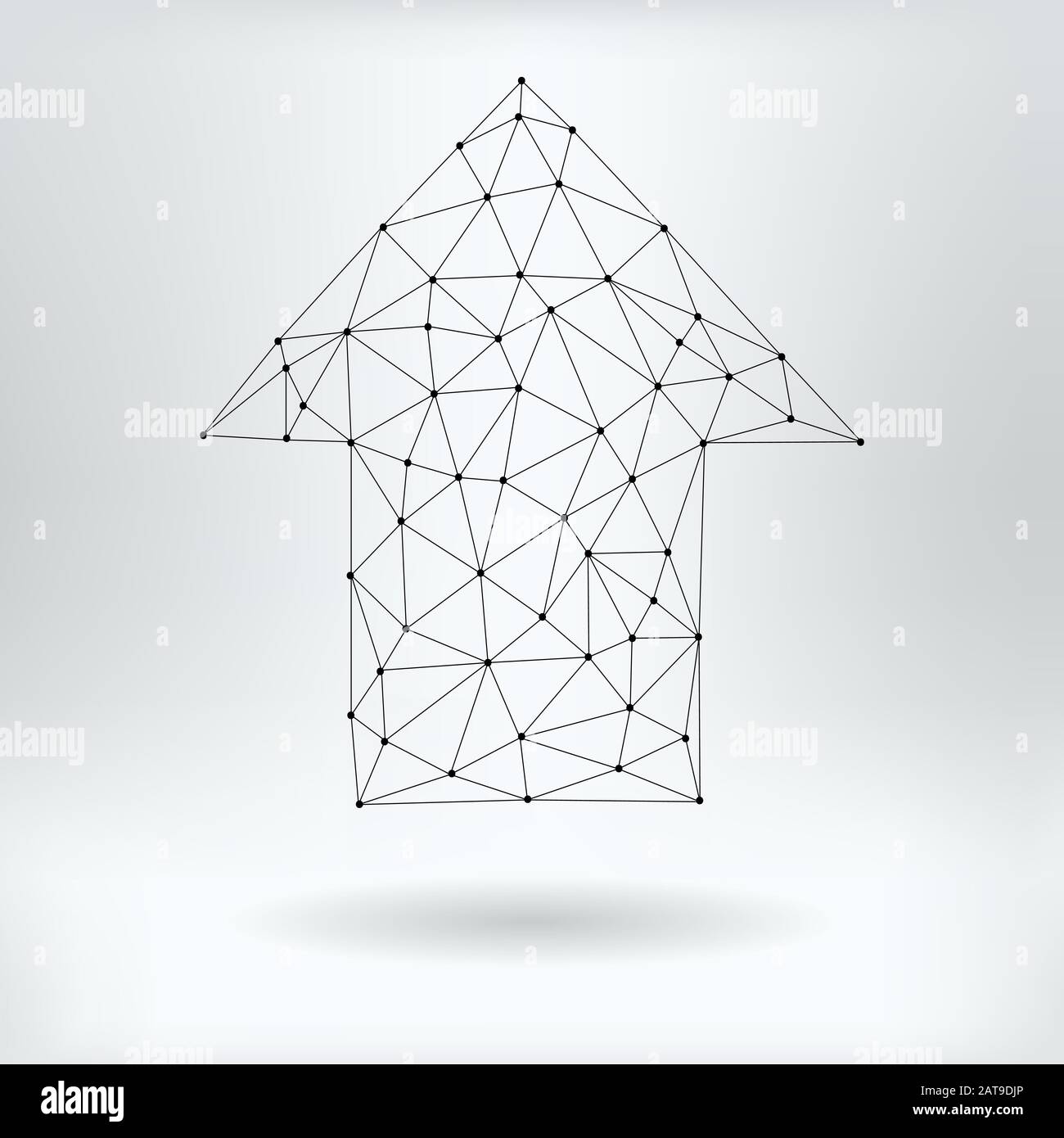 Vector Net Symbol of Up Arrow Stock Vector Image & Art - Alamy