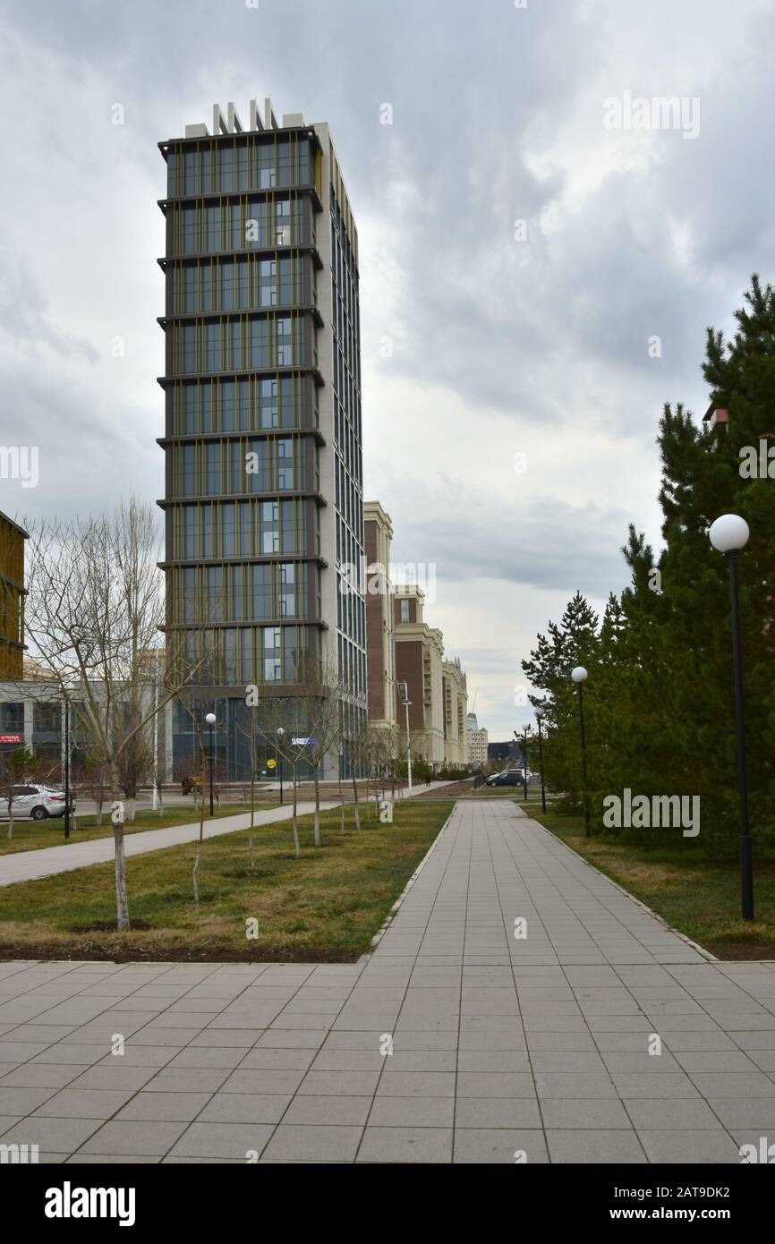 Modern buildings in Astana (Nur-Sultan), capital of Kazakhstan Stock ...