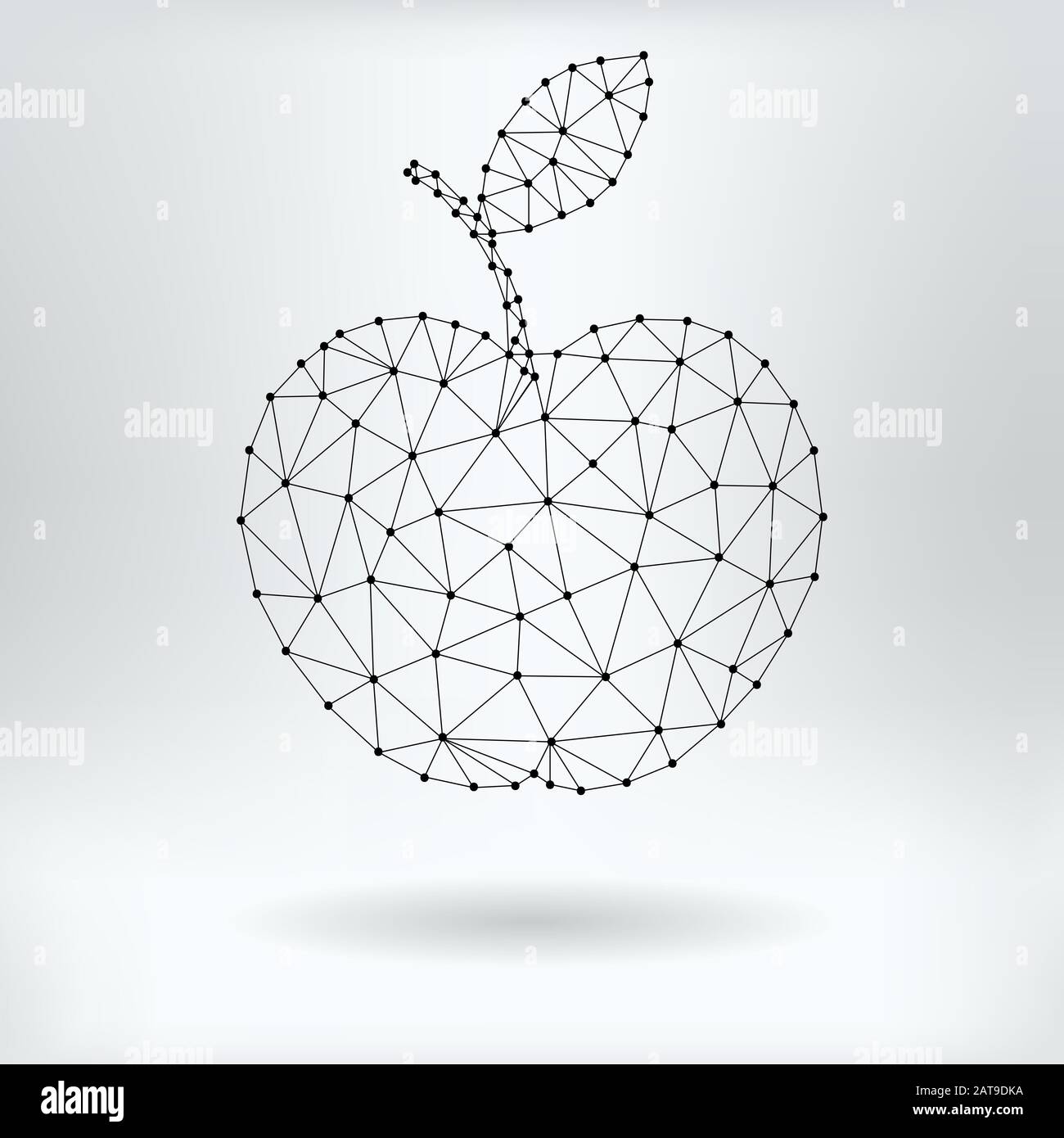 Vector Net Symbol of Apple Stock Vector Image & Art - Alamy