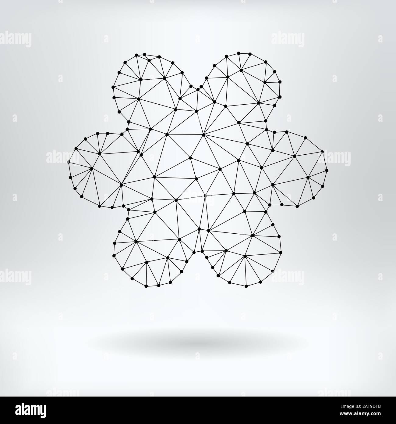 Vector Net Symbol of Flower Stock Vector Image & Art - Alamy
