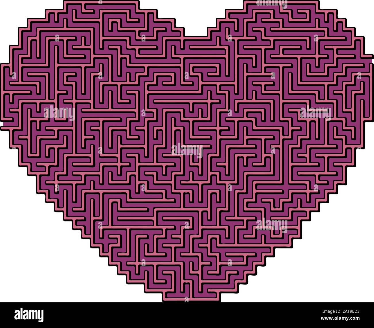 Vector Heart Maze for Children Stock Vector Image & Art - Alamy