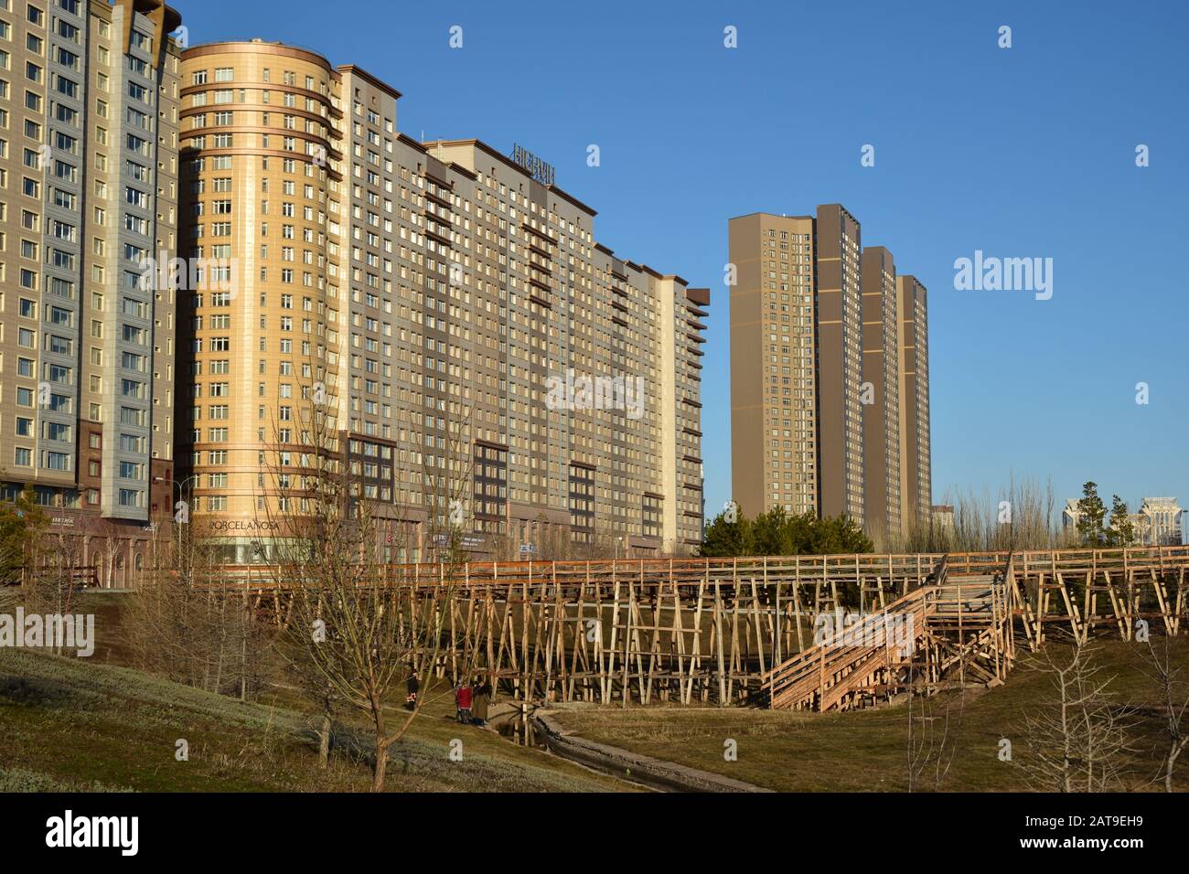 Modern buildings in Astana (Nur-Sultan), capital of Kazakhstan Stock ...