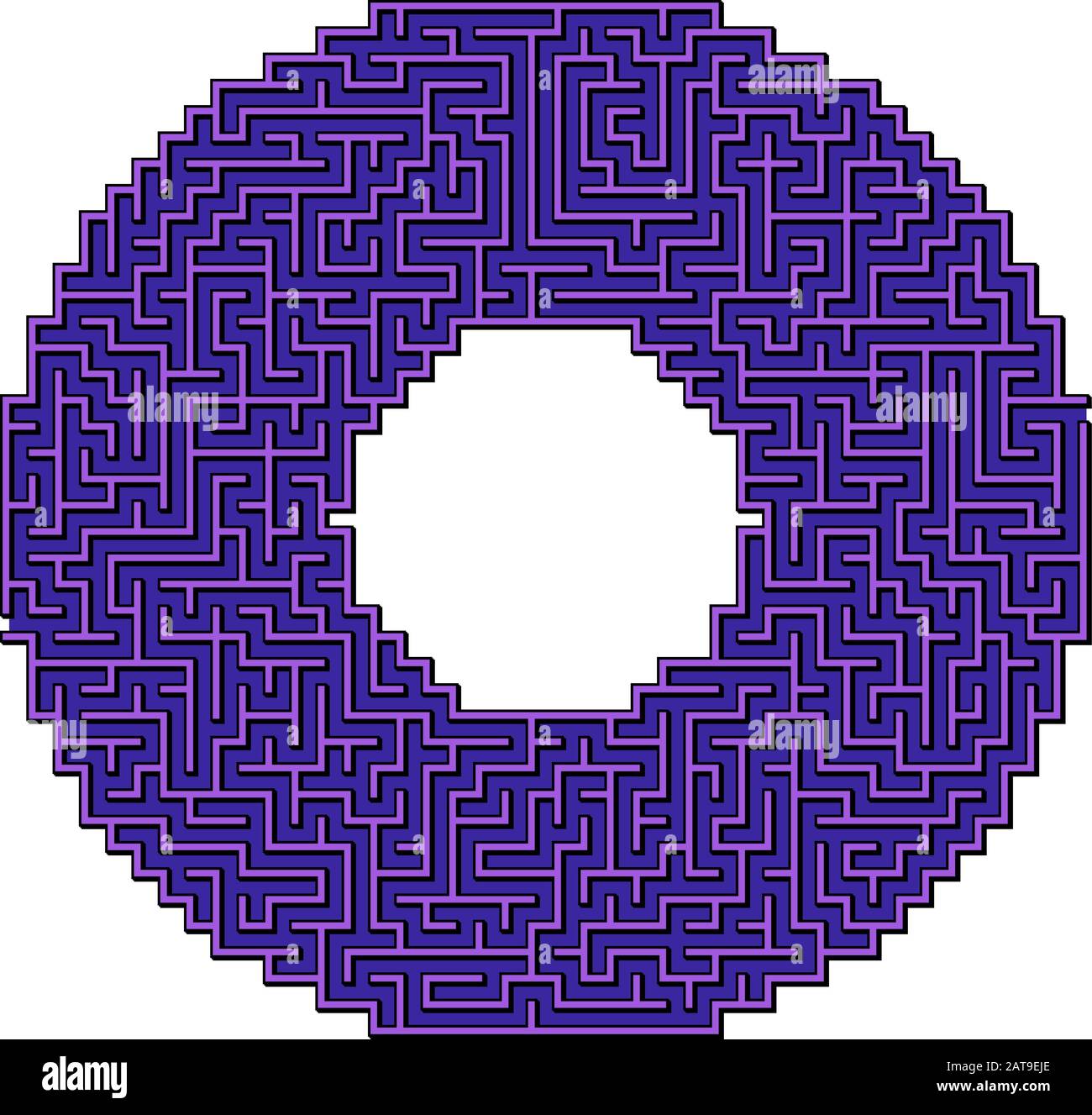 Vector Ring Maze for Children Stock Vector Image & Art - Alamy