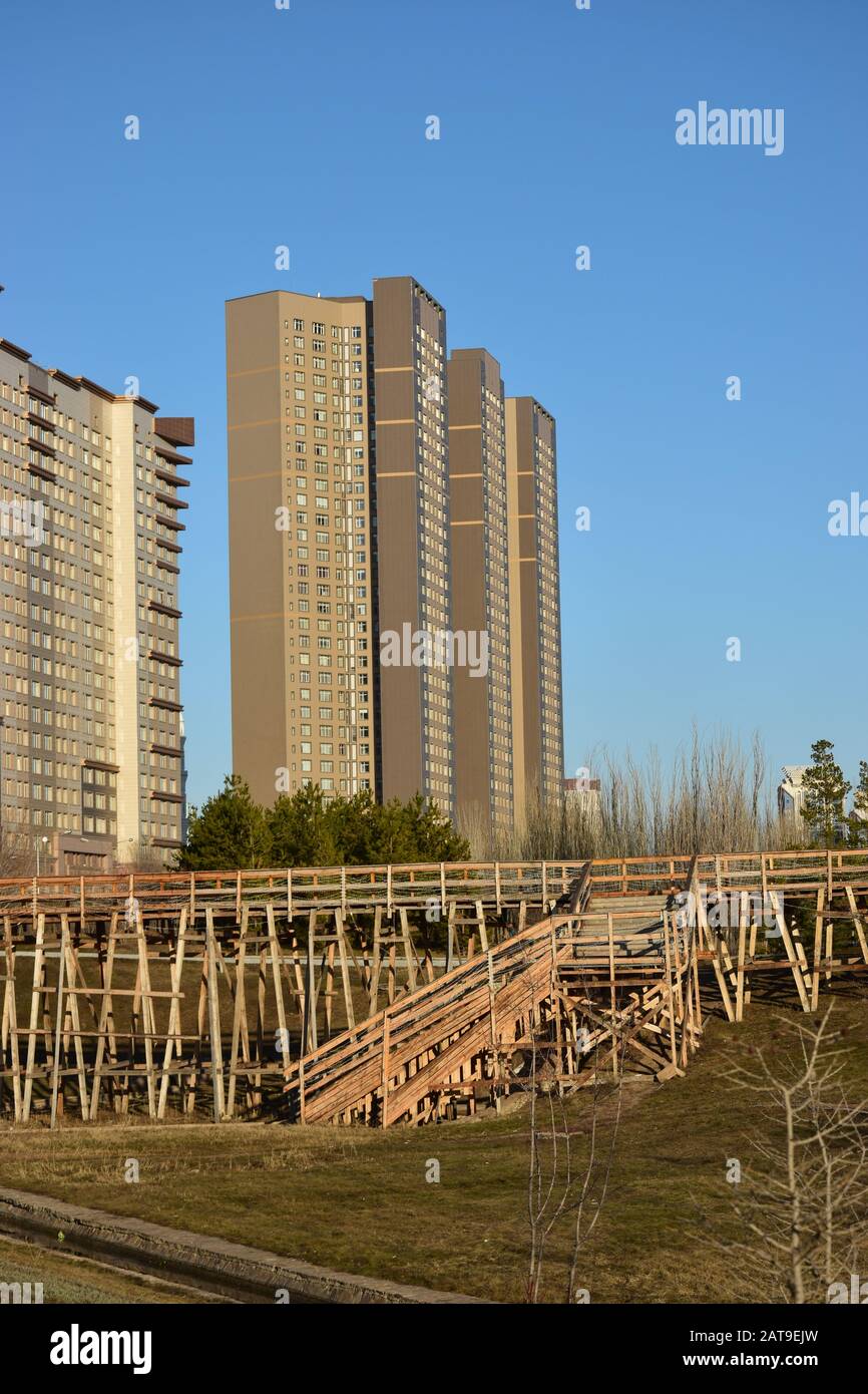 Modern buildings in Astana (Nur-Sultan), capital of Kazakhstan Stock ...