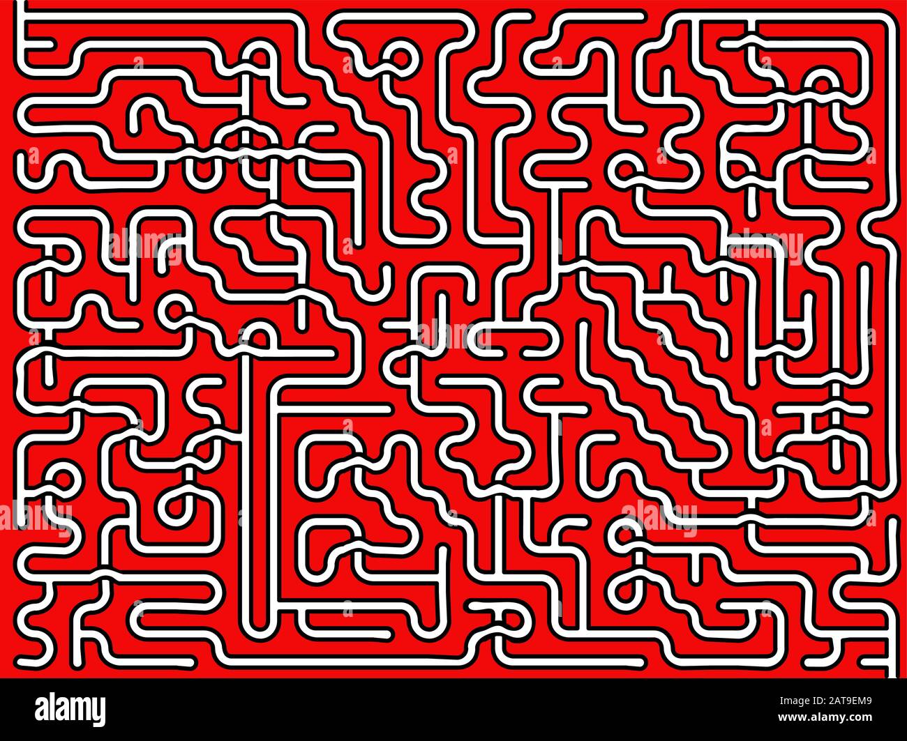 Red Vector Maze for Children Stock Vector Image & Art - Alamy
