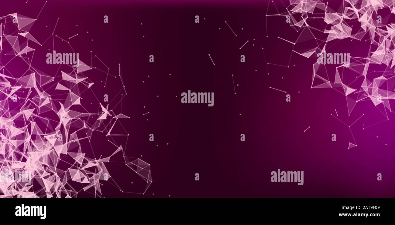 Pink abstract plexus background Stock Vector Images - Alamy