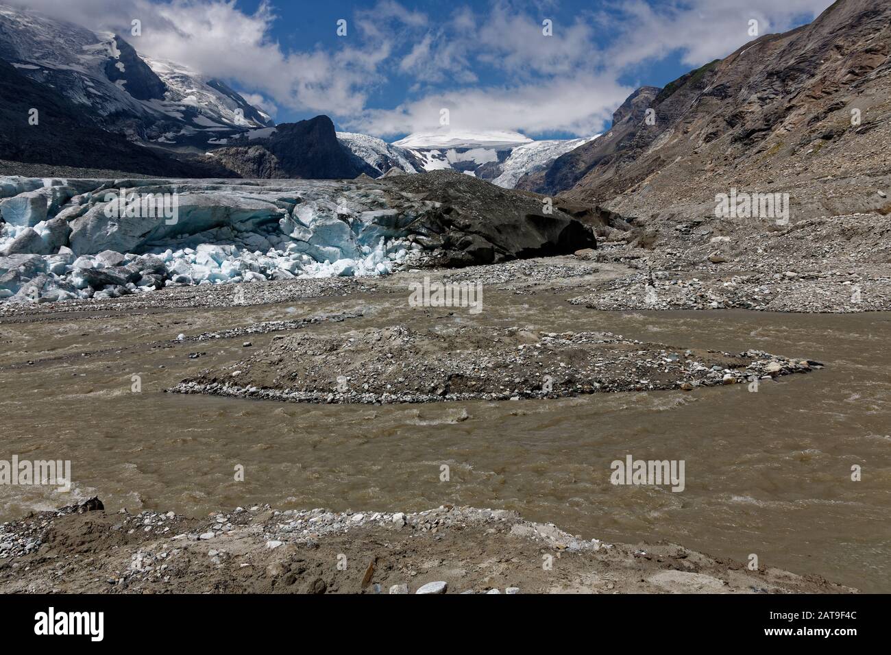 Pasterze Glacier with Grossglockner massif Stock Photo - Alamy