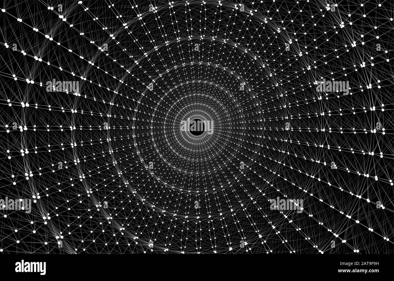 Abstract Plexus Concentric Background - vector illustration Stock ...