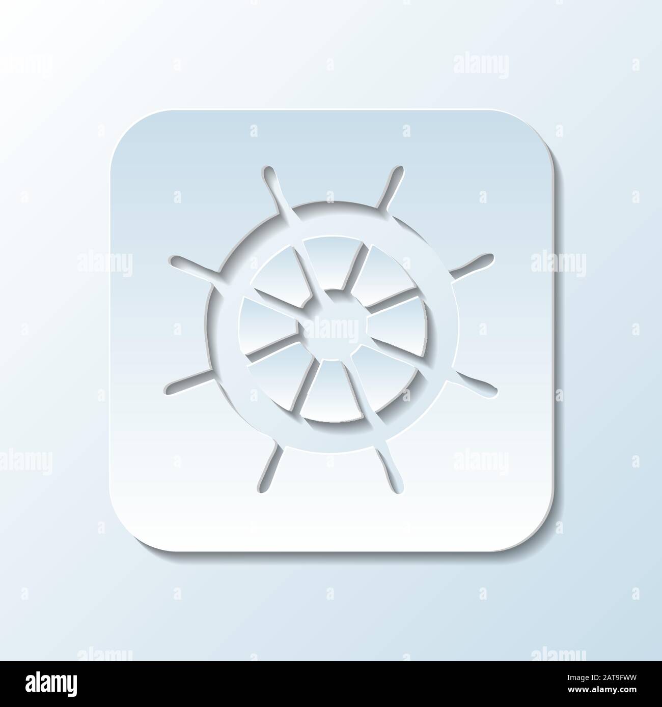 Paper Carved Handwheel - Vector Illustration Stock Vector Image & Art ...