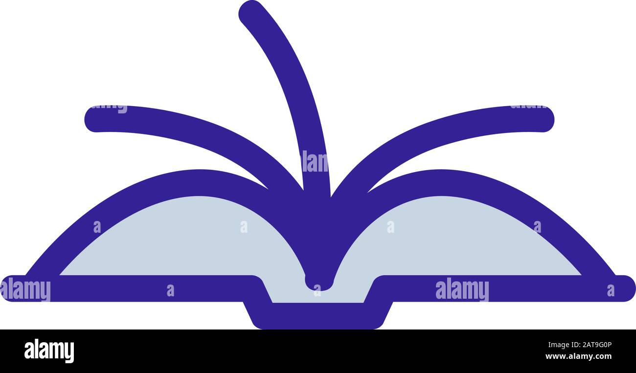 flipping through the book icon vector. Isolated contour symbol ...