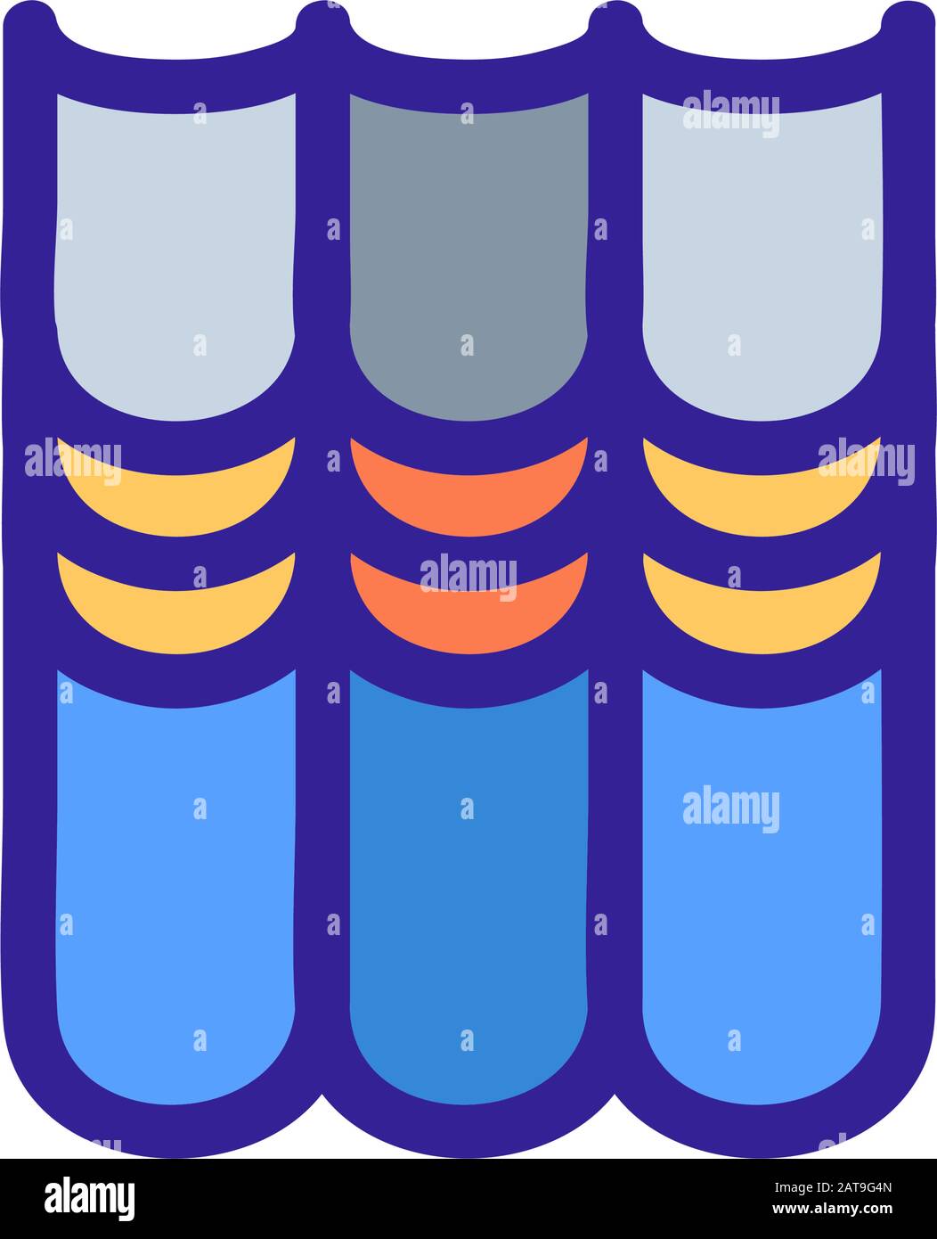 books on the shelf icon vector. Isolated contour symbol illustration ...