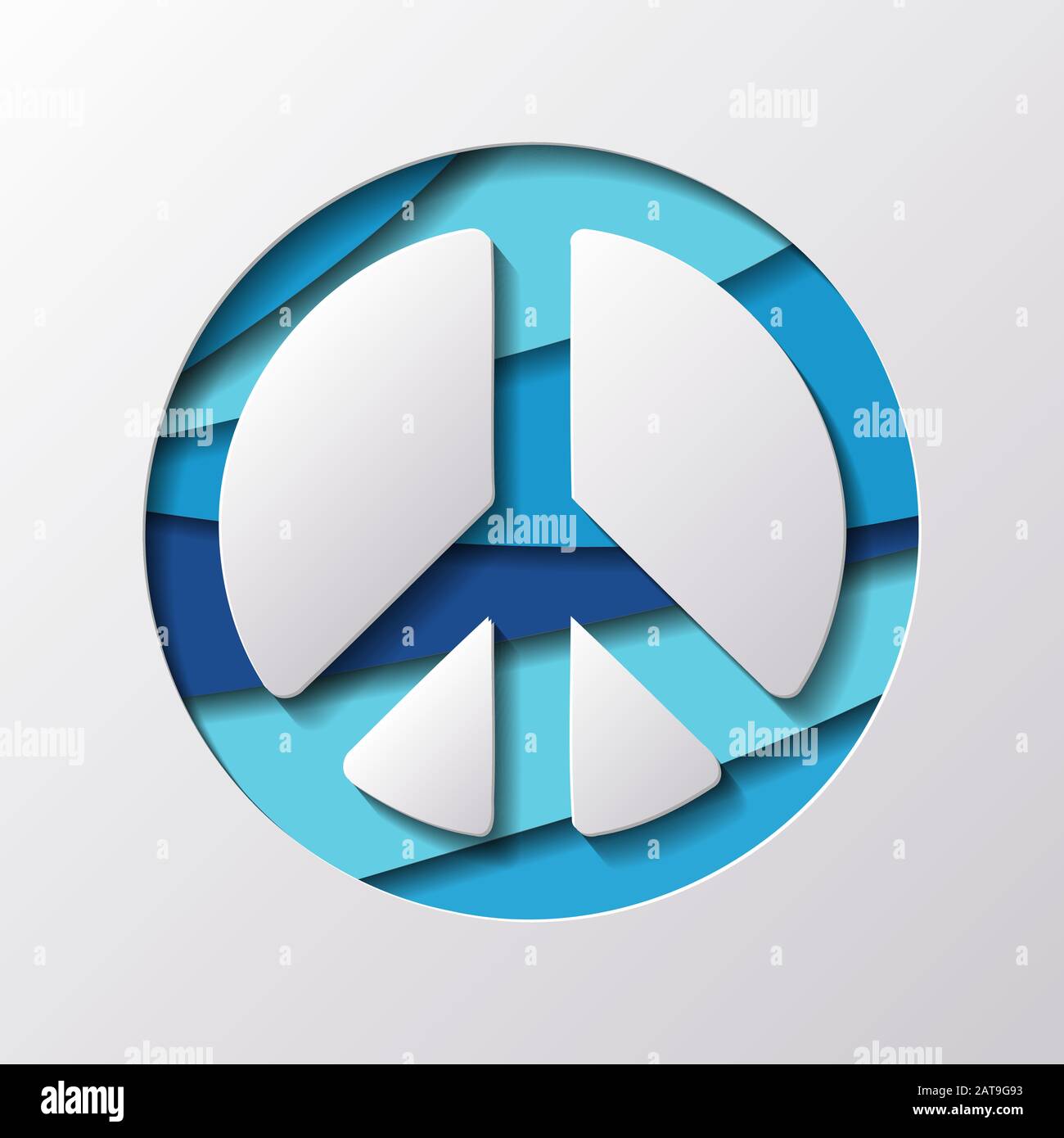 Paper Carved Symbol of Peace - Vector Illustration Stock Vector Image ...