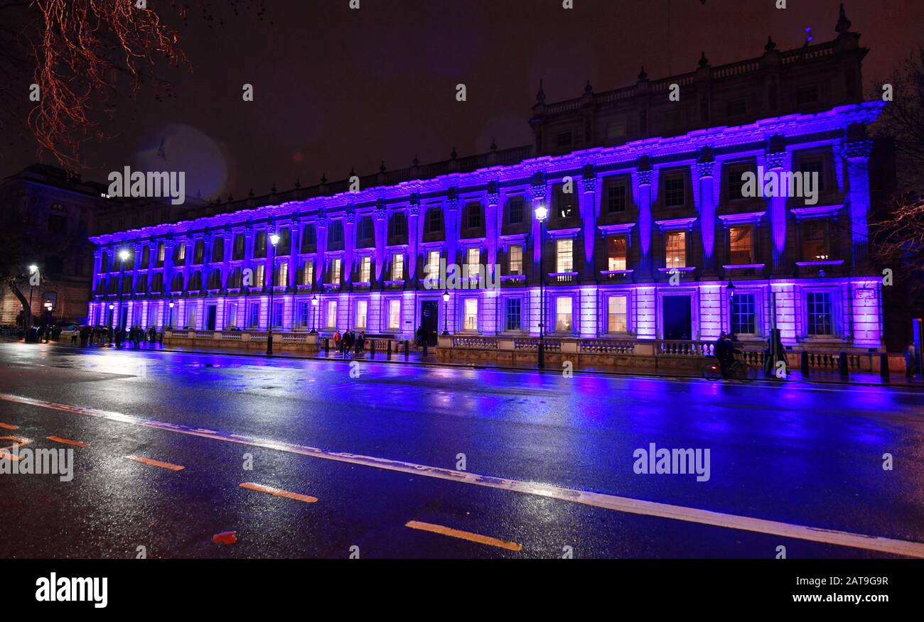 Whitehall, London, UK. 31st January 2020. Government buildings in ...